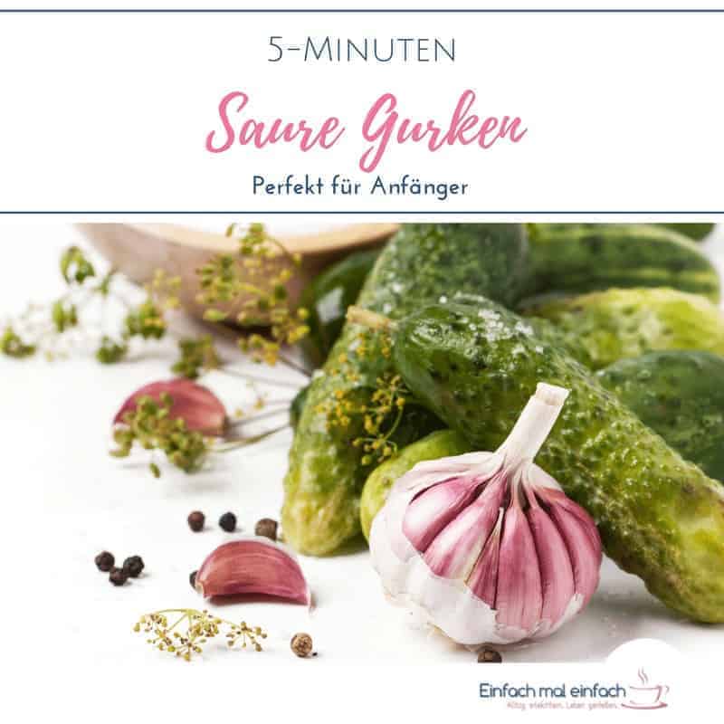 5-Minuten Saure Gurken - Einfach mal einfach